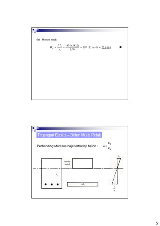 01 analisis lentur balok | PDF