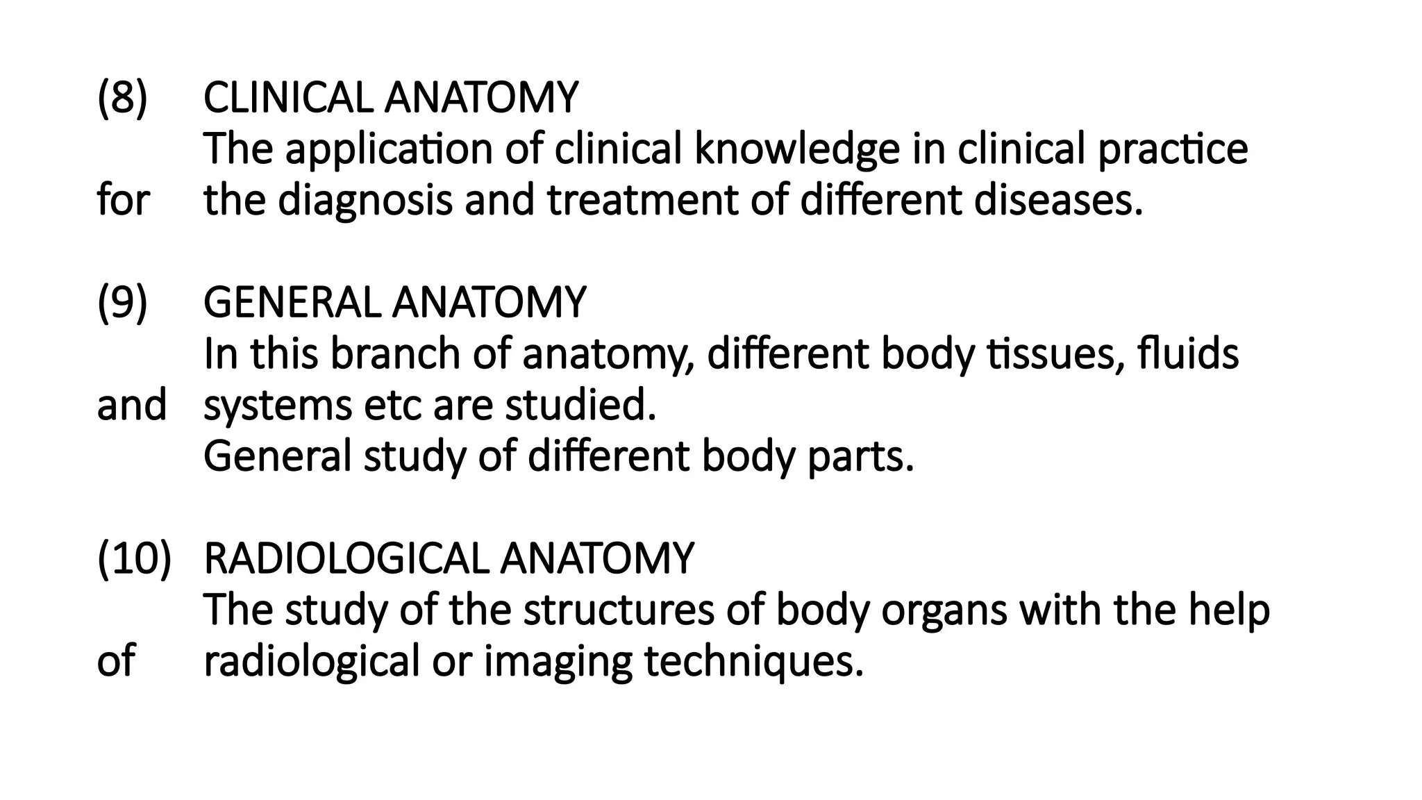 Anatomy lacture about introduction of anatomy and there branches | PPTX