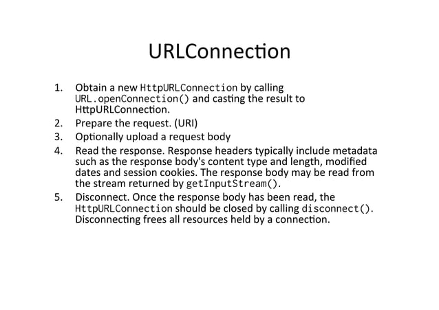 Android Http Connection and SAX Parsing | PPT