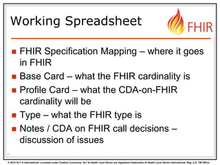 Route from CCDA to FHIR by Grahame Grieve | PPT