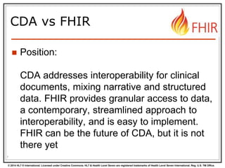 Route from CCDA to FHIR by Grahame Grieve | PPT