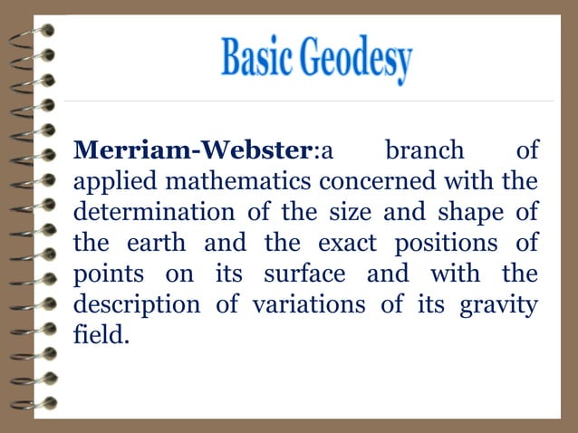 Basic of Geodesy | PPT