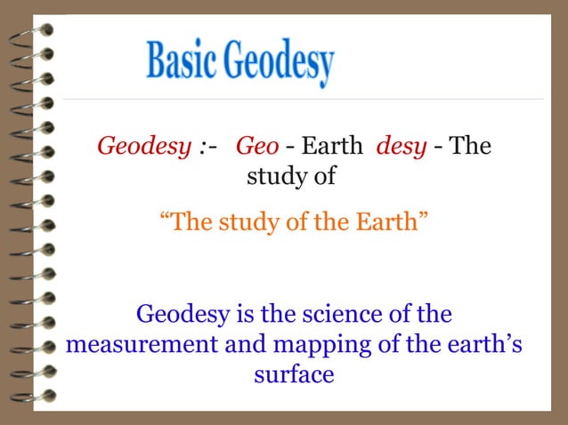Basic of Geodesy | PPT