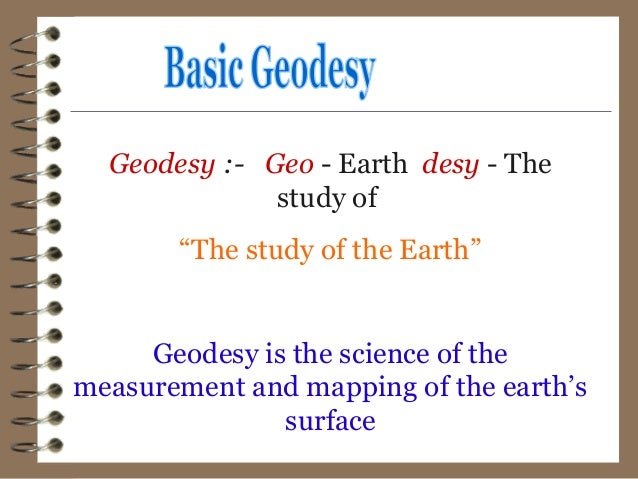 Basic of Geodesy