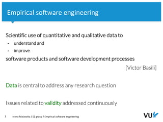 [01-B] Empirical software engineering | PPT