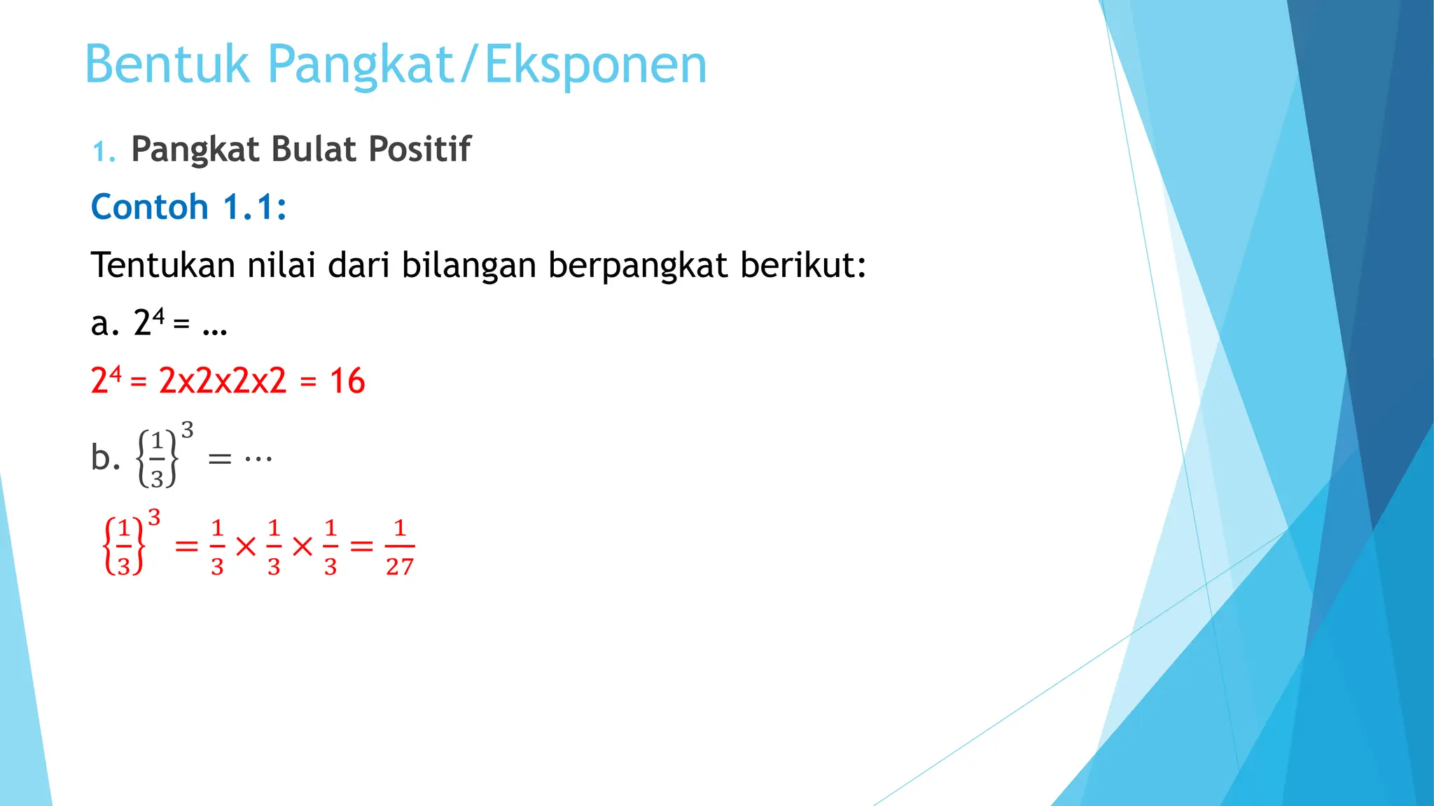 01-BILANGAN BERPANGKAT-bilangan eksponen.pptx | Free Download