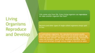 01 biology - characteristics of life | PPTX