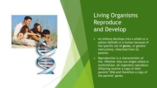 01 biology - characteristics of life | PPTX