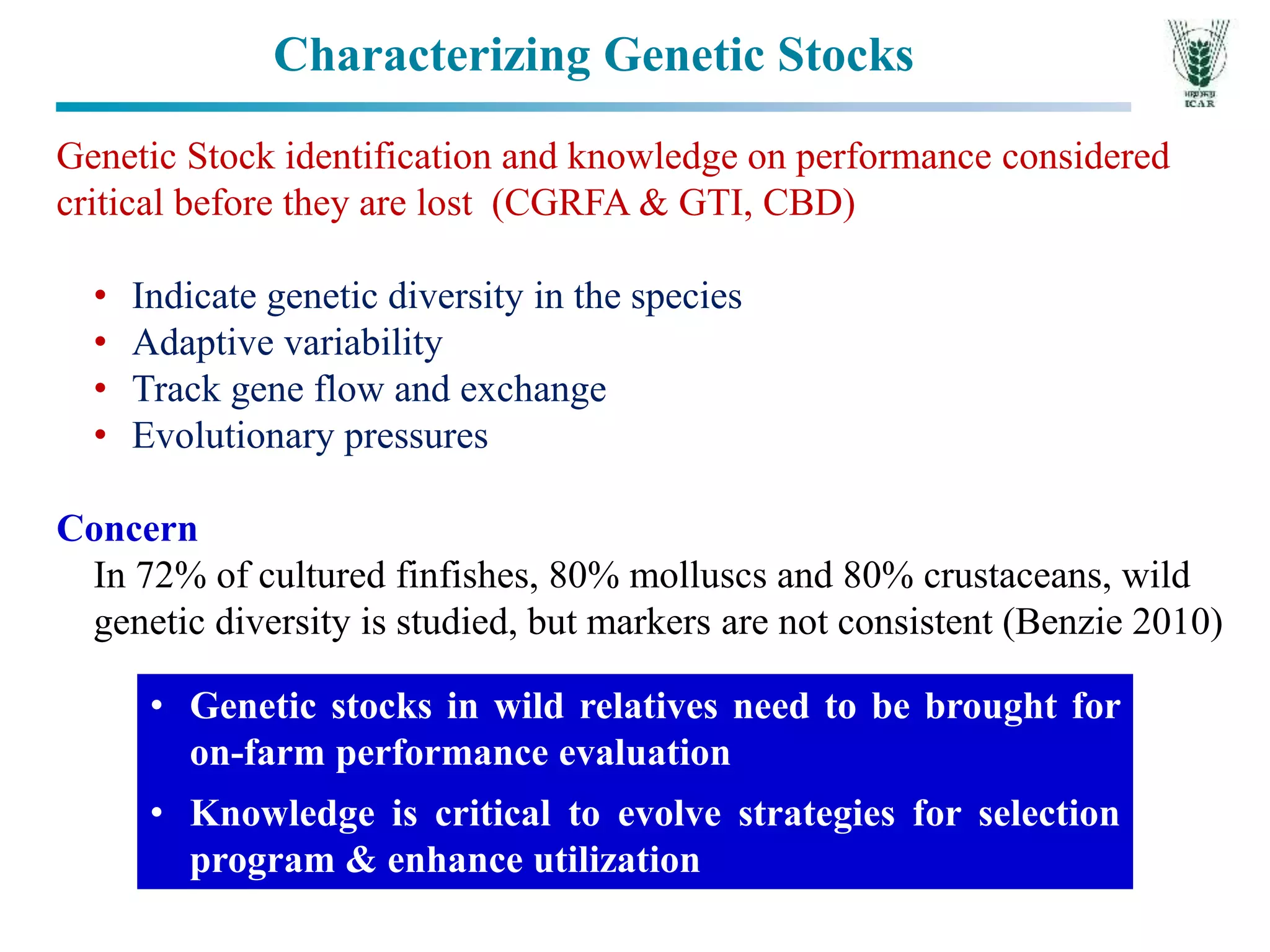 Applications of Biotechnologies in Ex Situ Conservation ...
