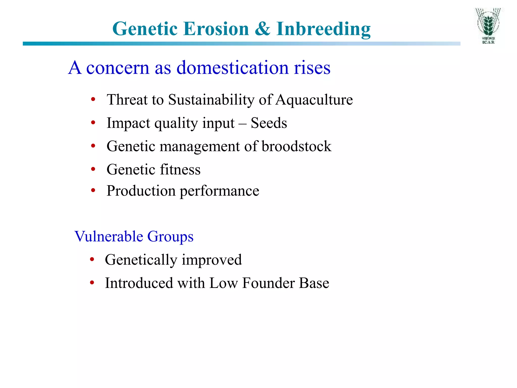 Applications of Biotechnologies in Ex Situ Conservation ...