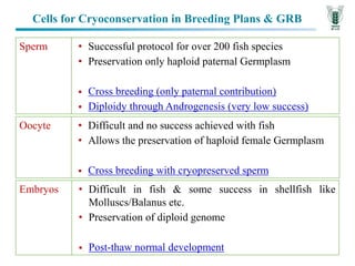 Applications of Biotechnologies in Ex Situ Conservation ...