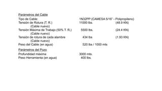 Cables electromecánicos de perfilaje OH y CH | PPTX