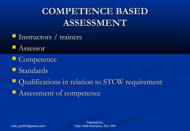 CBA Assesment Guidelines | PPT