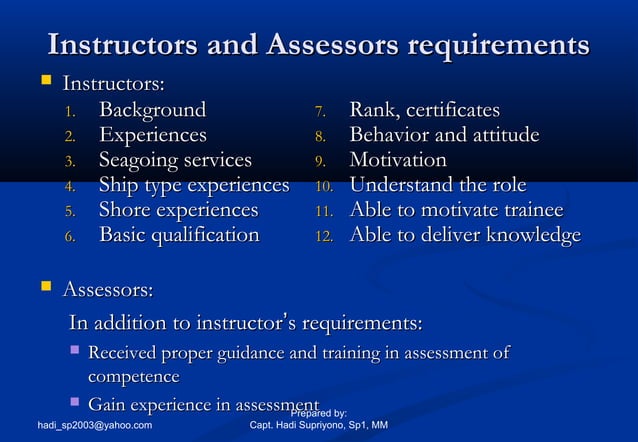 CBA Assesment Guidelines | PPT