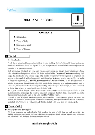 01 cell-and-tissue | PDF