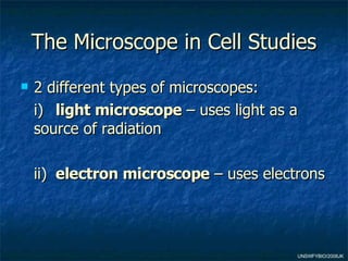 01 Cell Theory And Microcope | PPT | Biological Sciences | Science