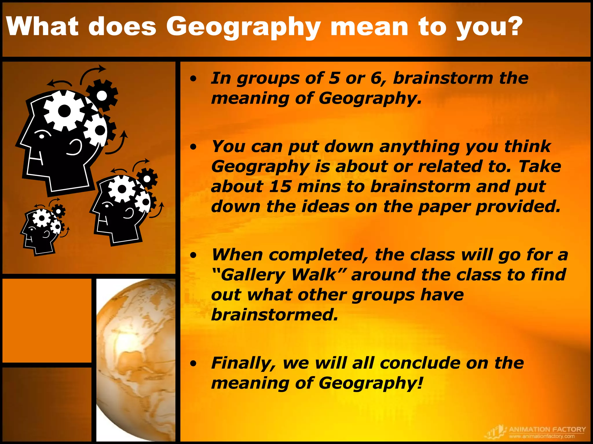 01 Chap 1 Introduction To Geography (Jan 08) | PPT