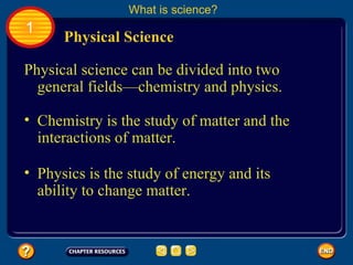Chapter 1 S1: What is Science | PPT