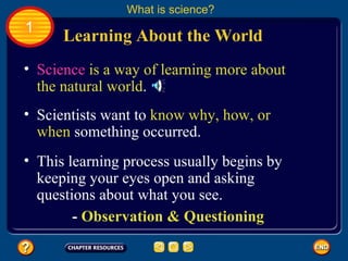 Chapter 1 S1: What is Science | PPT | Geology | Science