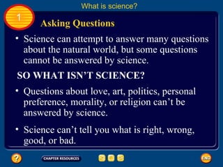 Chapter 1 S1: What is Science | PPT | Geology | Science
