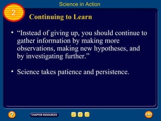 Chapter 1 S2: Science in Action | PPT