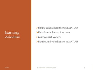 01 Chapter MATLAB introduction | PPT