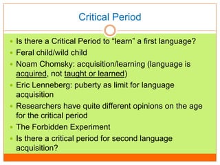 Origins of Language and Language and the Brain | PPTX