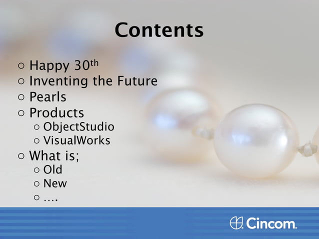 Cincom Smalltalk Roadmap ESUG 2013 | PPT