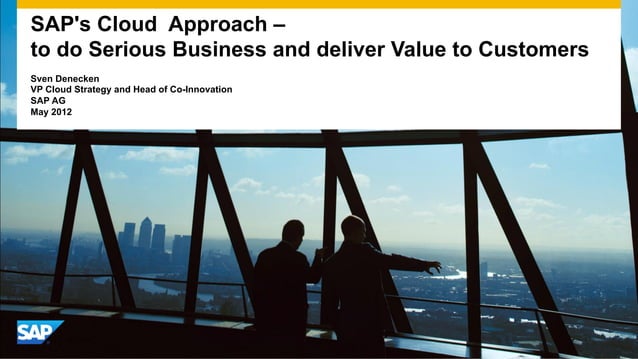 SAP Cloud Strategy Keynote Sven Denecken | PDF | Cloud Computing | Internet