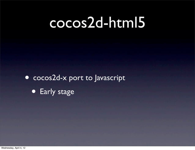 01 cocos2d past, present and future | PDF
