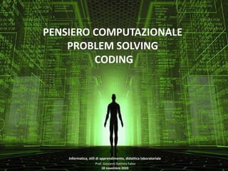 Coding e pensiero computazionale | PPTX | Computing | Technology & Computing