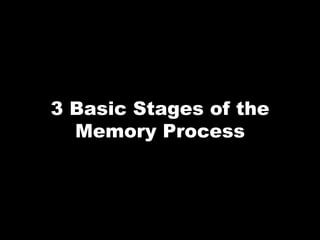 Cognitive Processes and Memory | PPTX