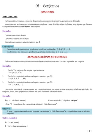 01 - Conjuntos | PDF