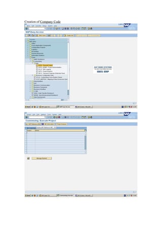 01 creation of company code & request | DOC