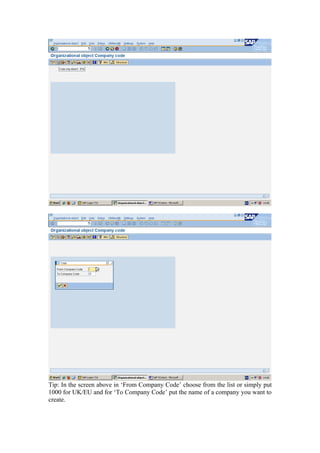 01 creation of company code & request | DOC
