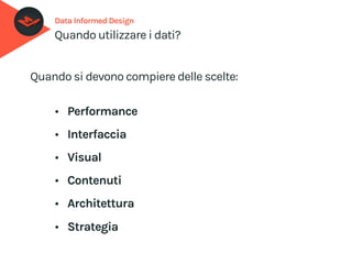Data Informed Design - KnowData16, Bologna, 18/11/2016 | PPT