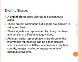 01 data communications; analog & digital signal | PPTX | Computer ...