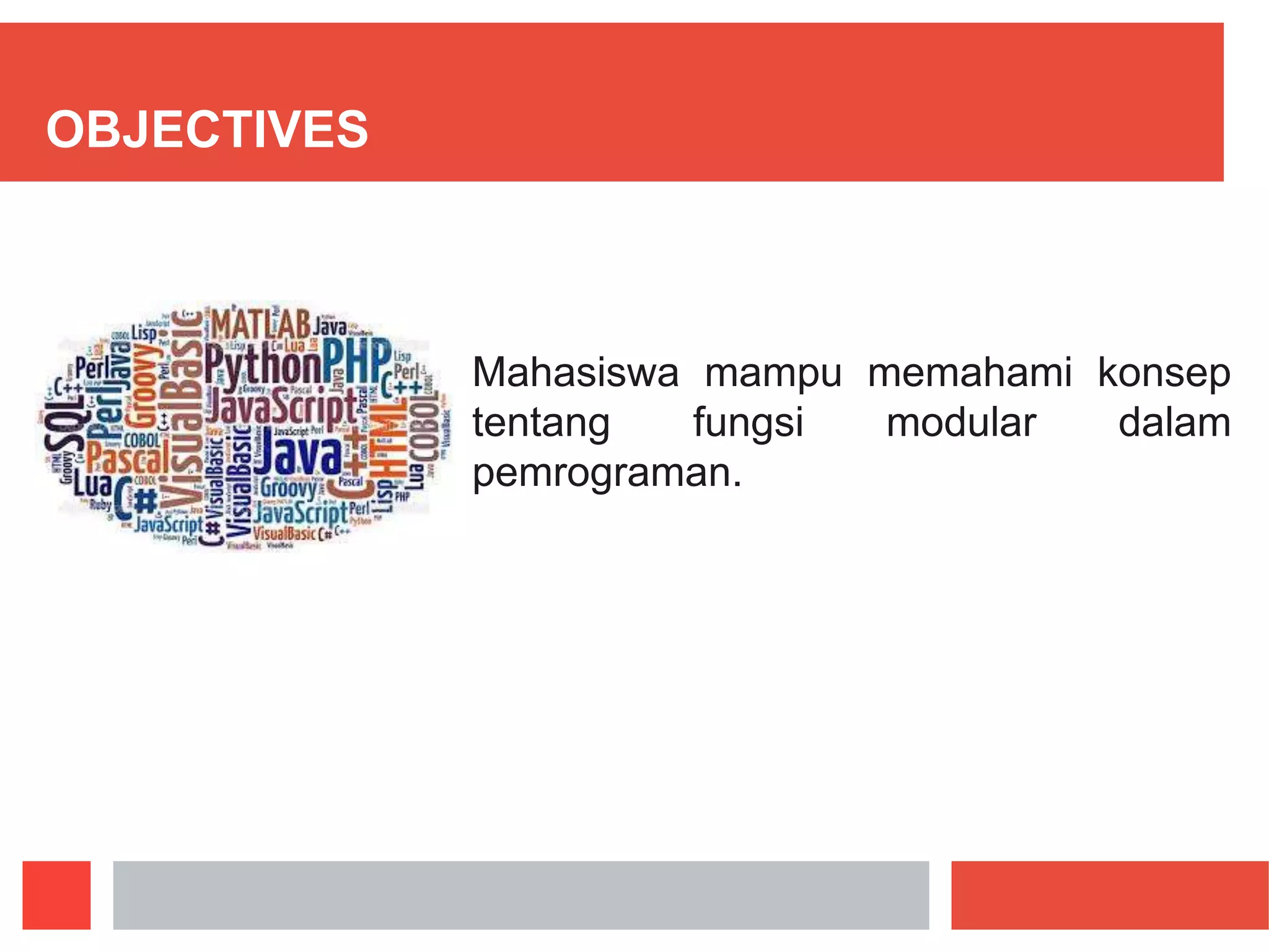 DDP - Pemrograman Modular | PPT | Free Download
