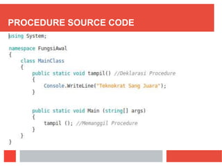DDP - Pemrograman Modular | PPT
