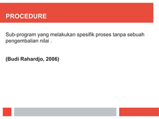 DDP - Pemrograman Modular | PPT