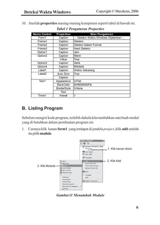01 deteksi waktu windows | PDF