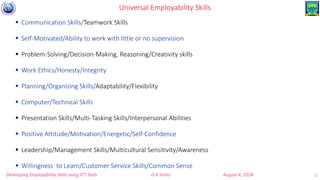 Developing employability skills using ICT tools | PDF