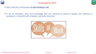 Developing employability skills using ICT tools | PDF
