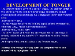 Development of Face, oral cavity and pharyngeal arches .ppt