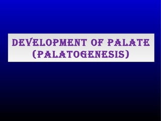 Development of the Face, Oral Cavity & Pharyngeal arches | PPT