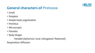 General characteristics of Protozoa | Dr.BGR Publications | PPT