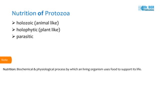 General characteristics of Protozoa | Dr.BGR Publications | PPTX