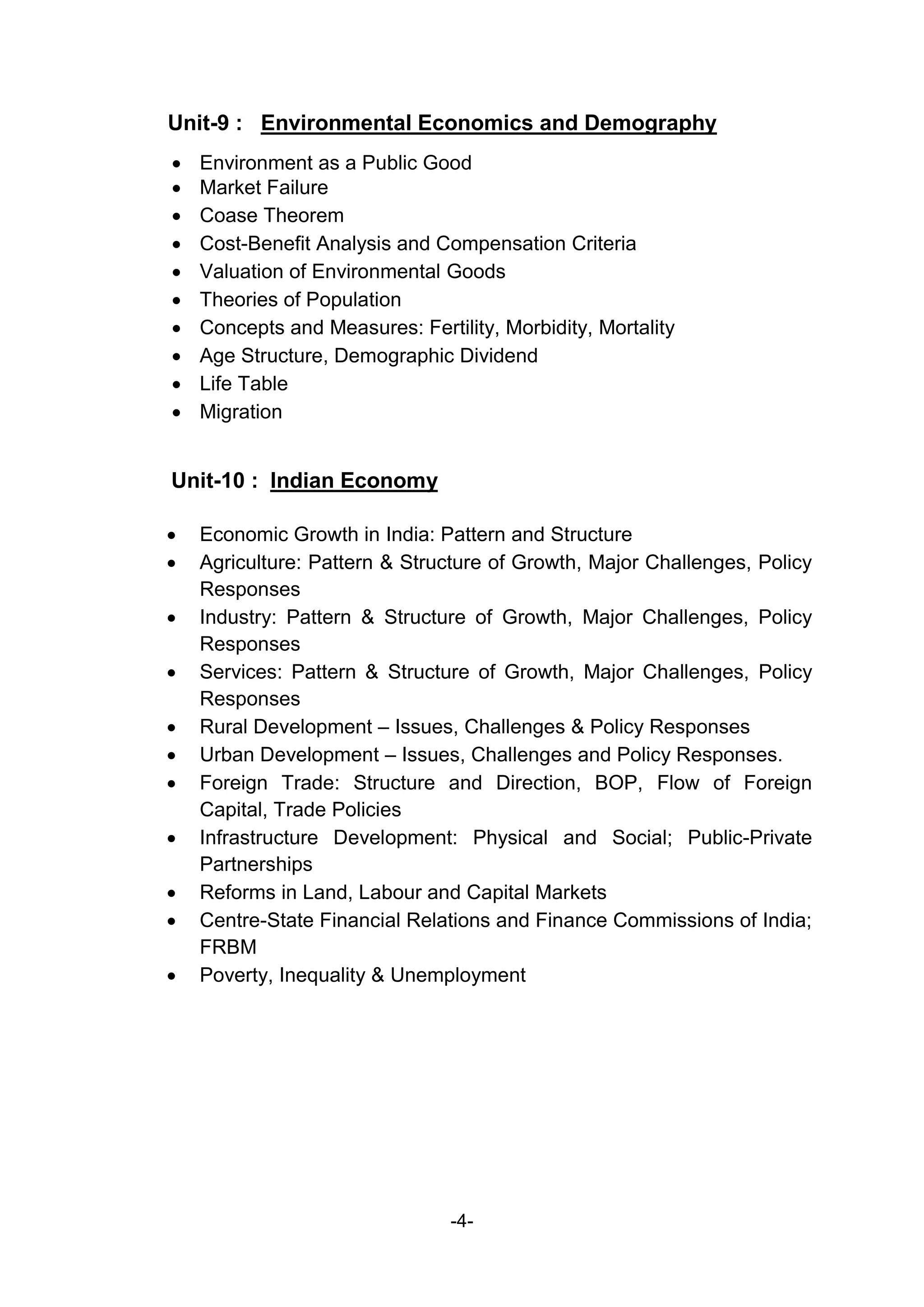 NTA UGC NET JRF - 01 economics-new updated syllabus | PDF | Free Download