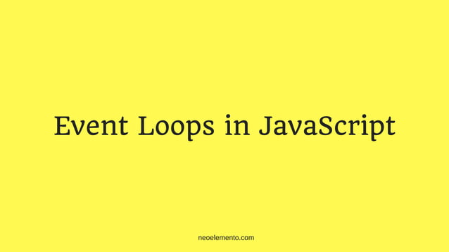 Event loops in java script 01 - stack | PDF