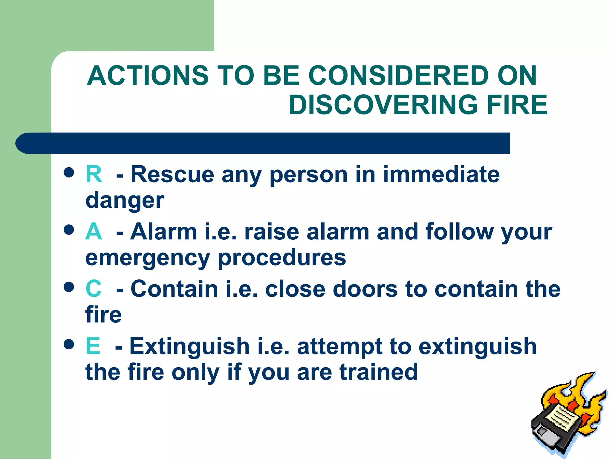 01. fire safety training (2) | PPT | Medical Health